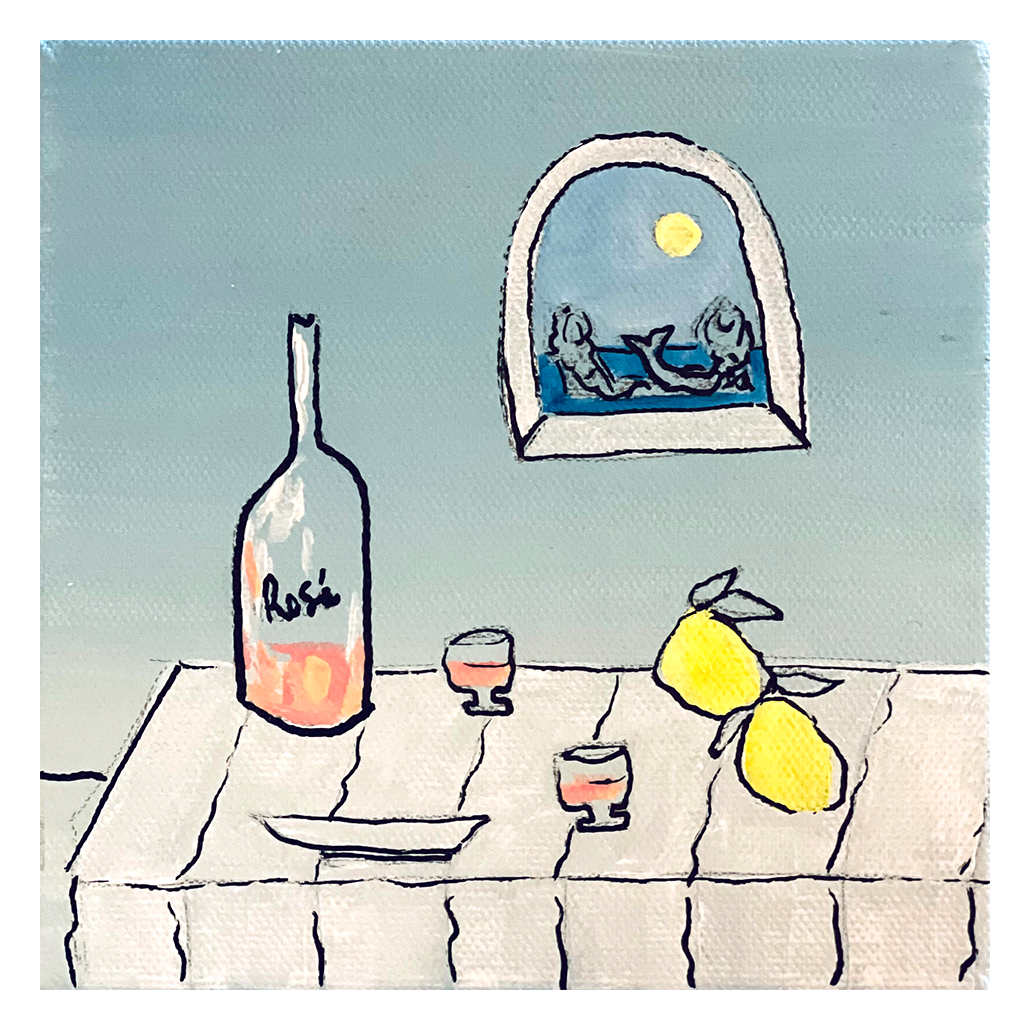 Rose in Capri at the window with a view of sirens IV – KRISTEN COATES